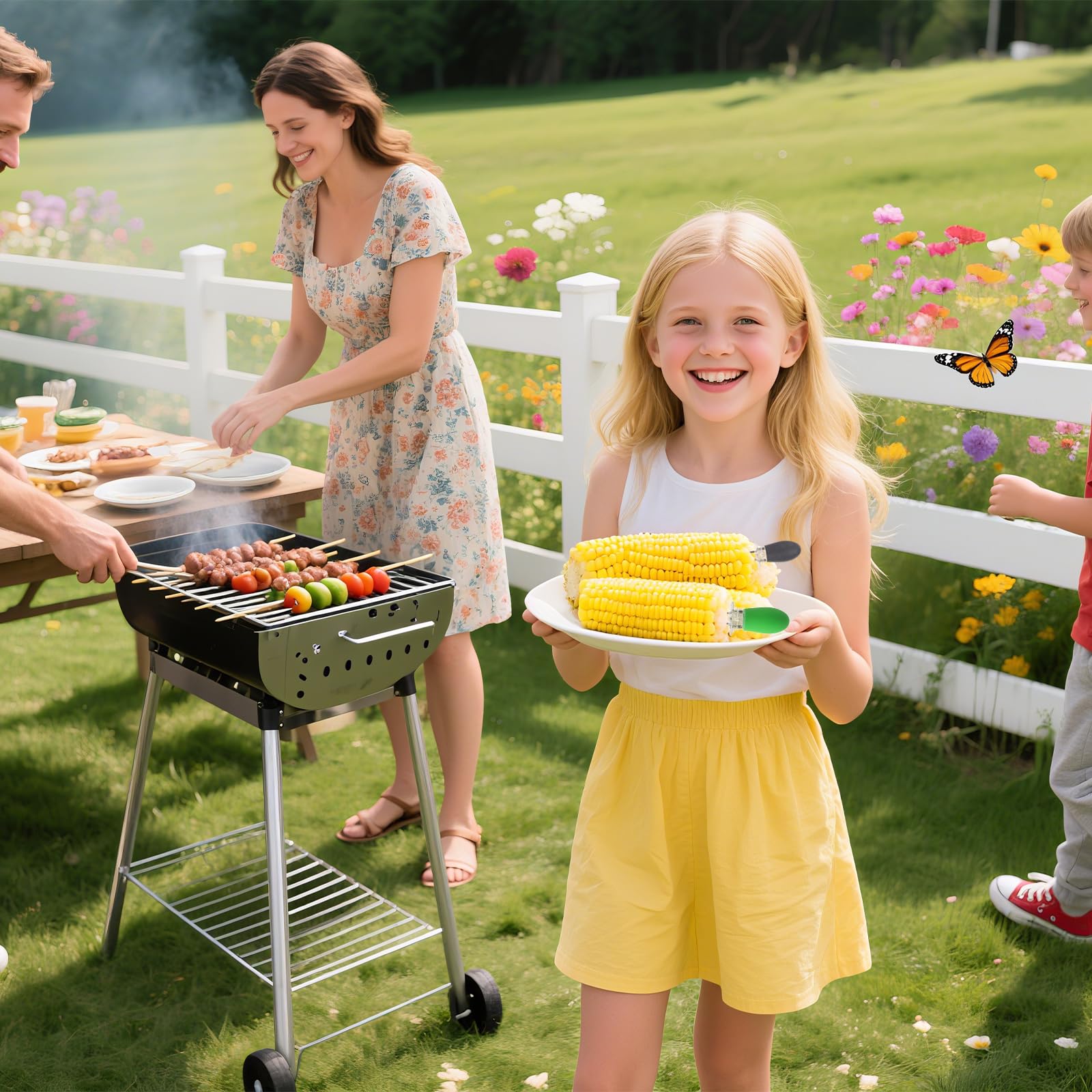 Snapklik.com : 14PCS Corn Cob Holders, Corn On The Cob Skewers ...