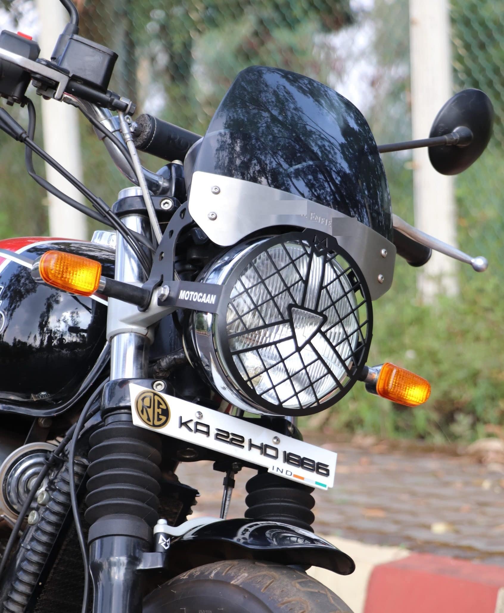 PA Visor Glass Kit Compitable for Royal Enfield Interceptor 650 CC ...