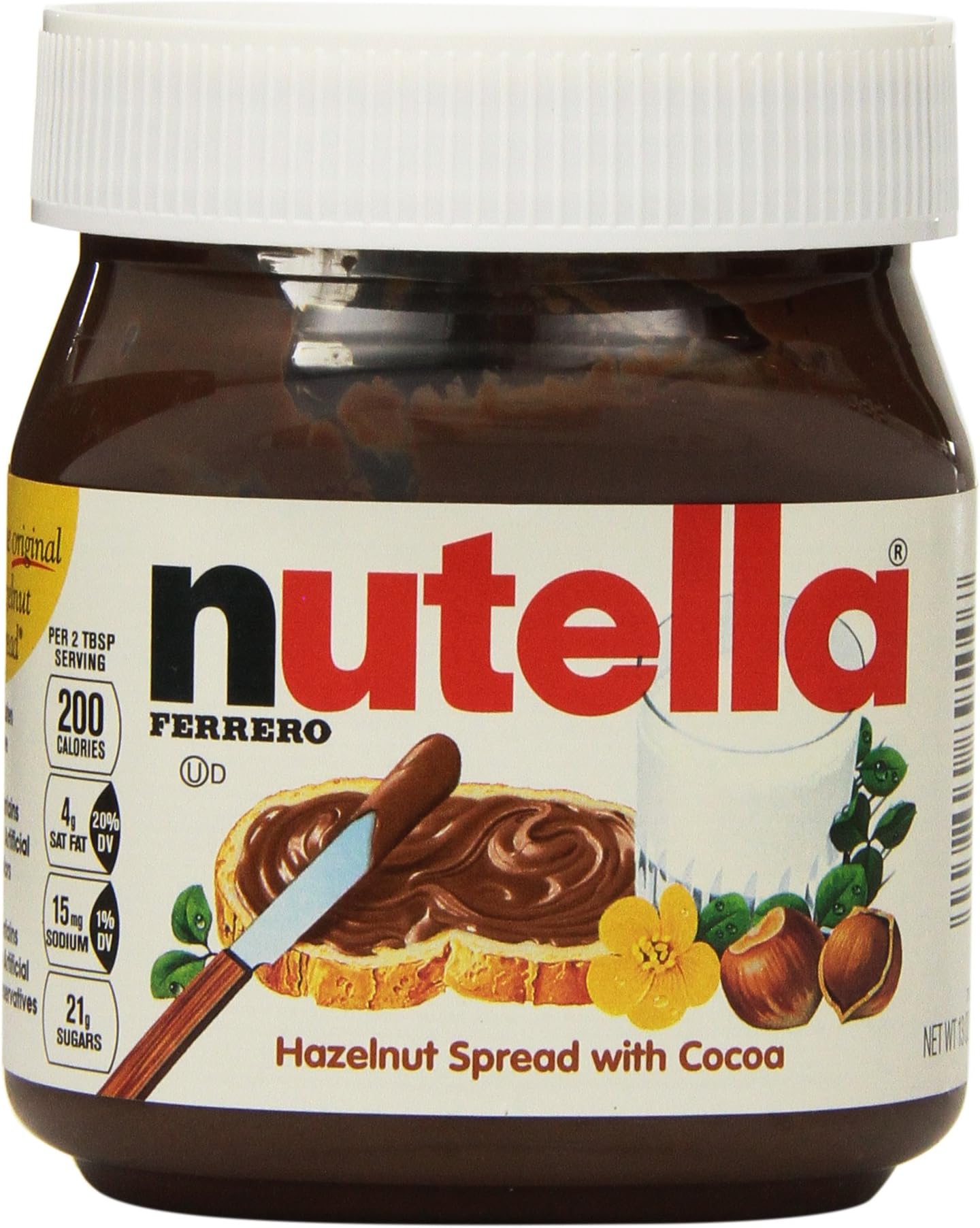 Amazon.com : Nutella Chocolate Hazelnut Spread, 13 oz Jar, 5 Pack ...