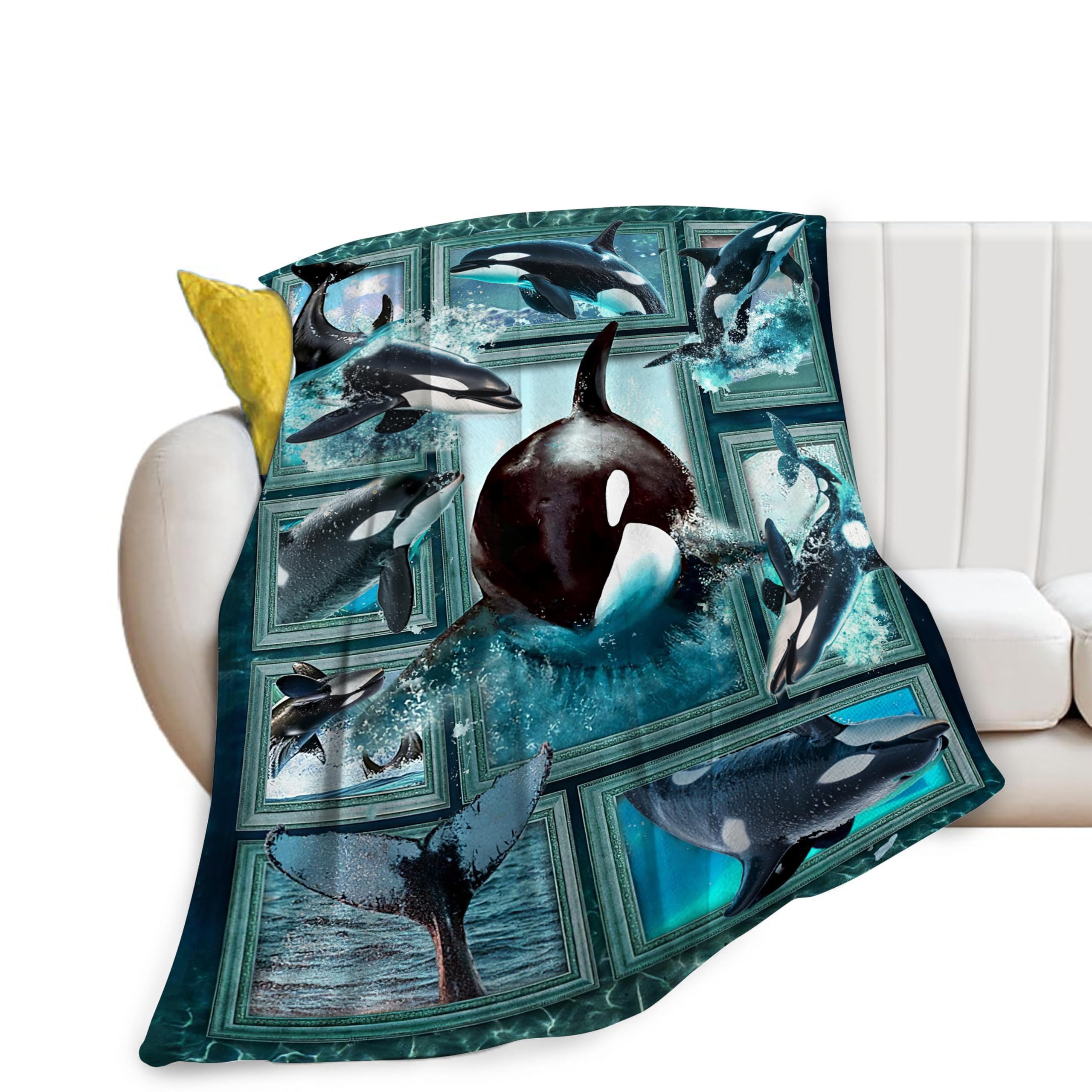 Amazon.com: Whale Blanket Ocean Whale Gifts for Boys Men sea Ocean ...