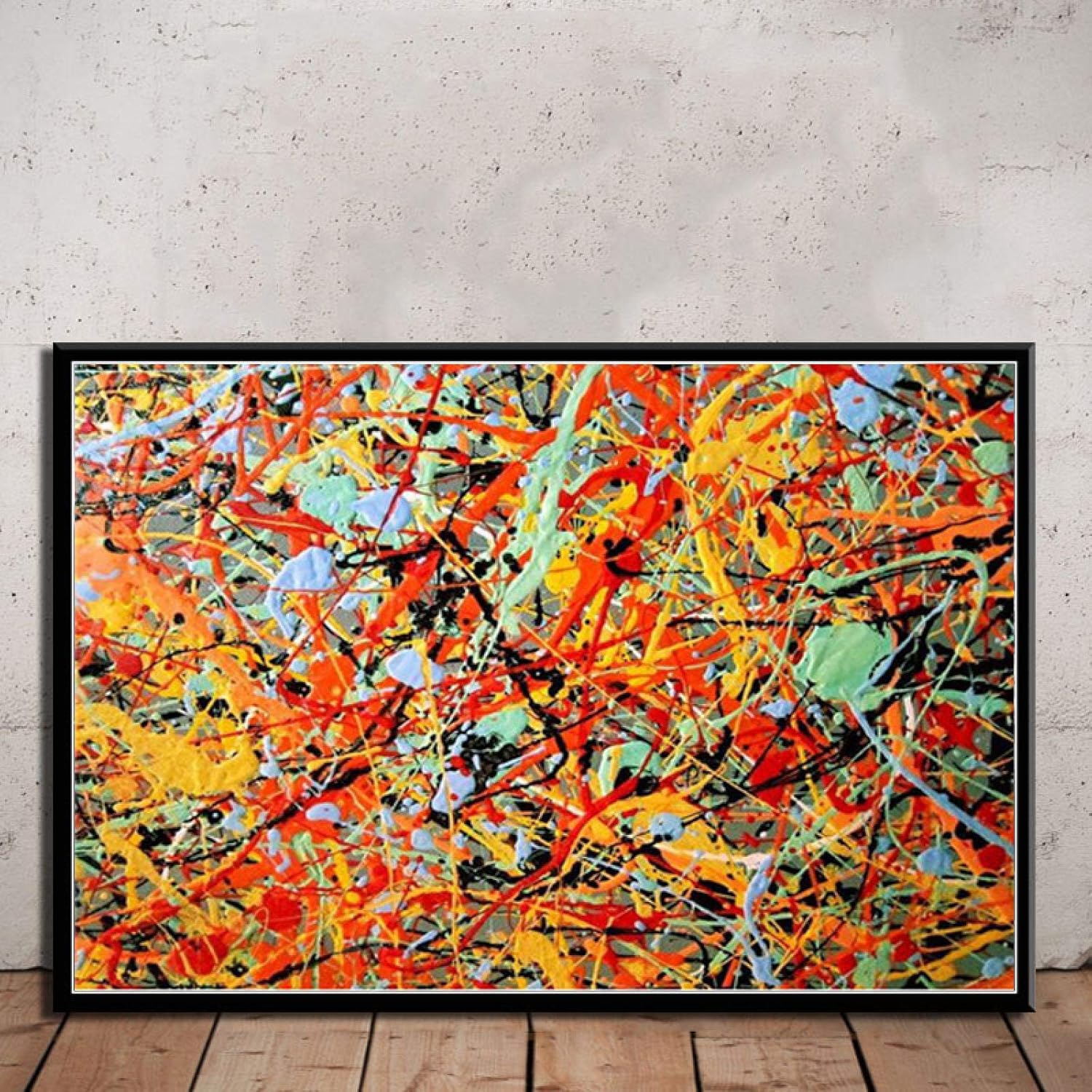 Amazon.com: Jackson Pollock Abstract Painting Art Canvas Poster and ...