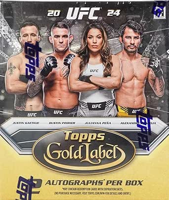 Amazon.com: 2024 Topps Gold Label UFC box (7 pks/bx) : Collectibles ...