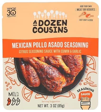 Amazon.com : A Dozen Cousins Mexican Pollo Asado Seasoning Sauce, 3 OZ ...