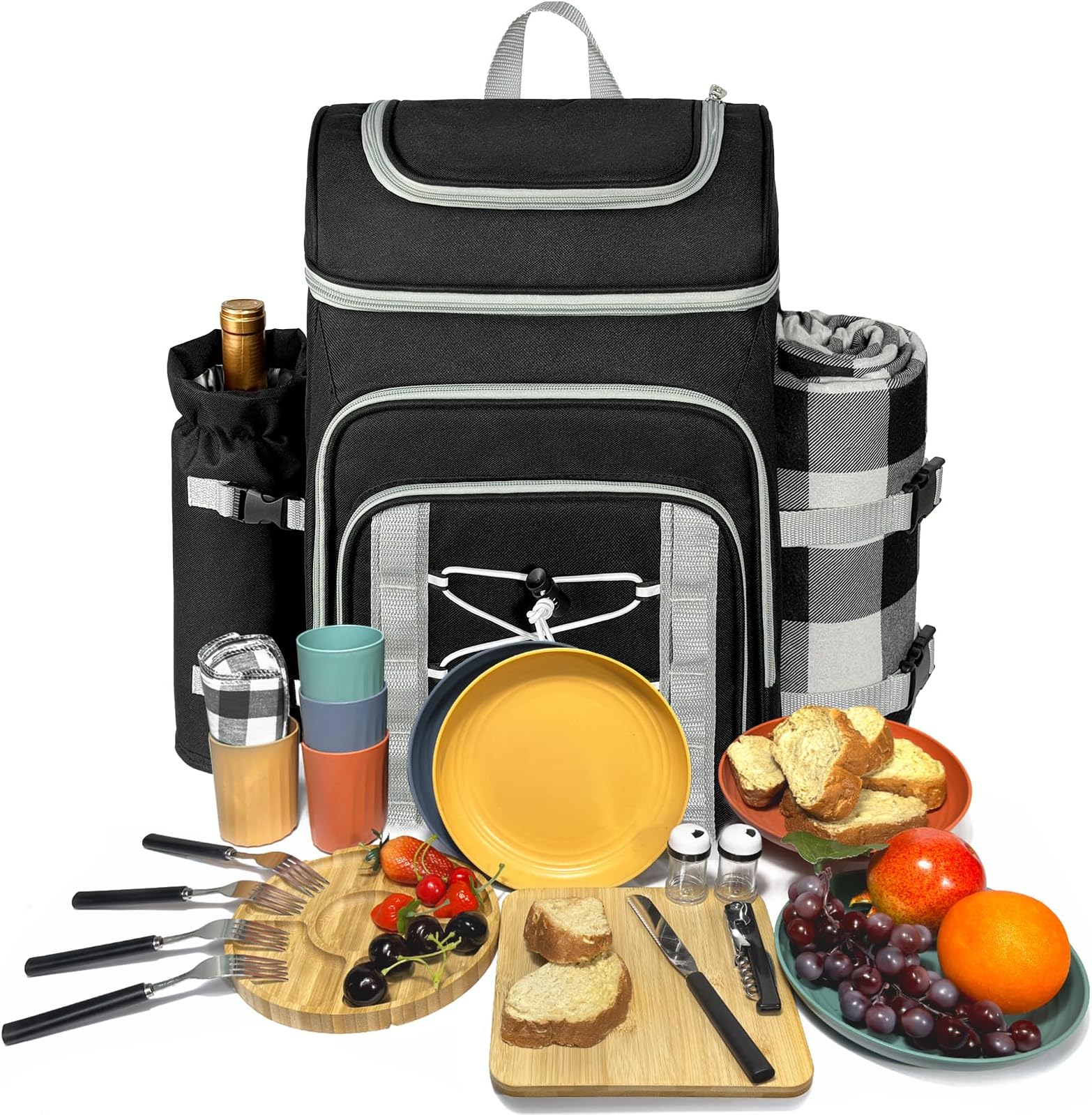 Amazon.com: Picnic at Ascot Original Equipped 2 Person Picnic Backpack ...