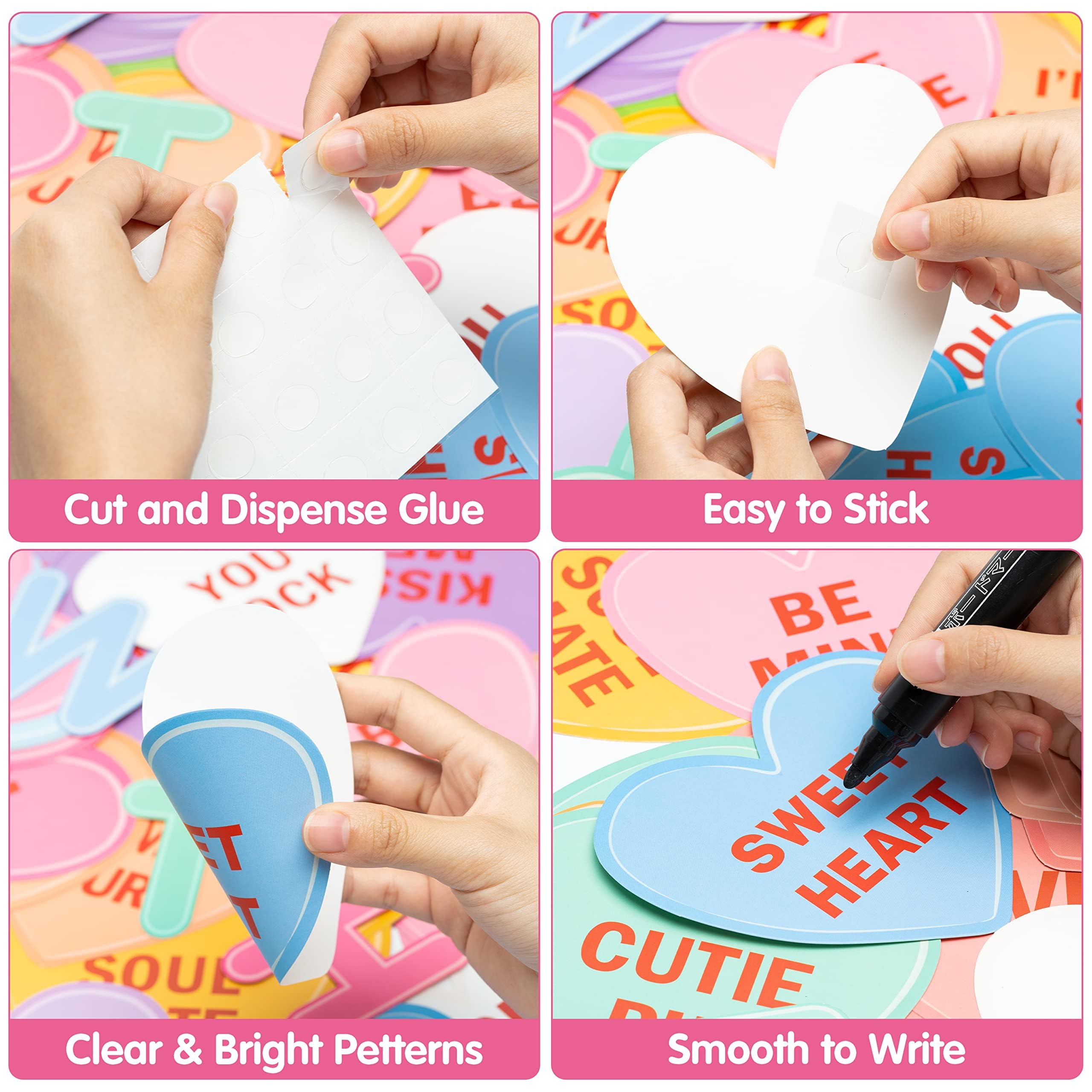 Snapklik.com : Valentines Day Candy Heart Bulletin Board Cutouts ...