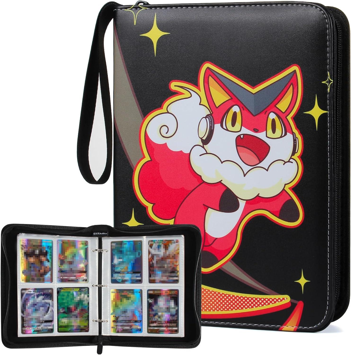 Amazon.com: GEAoffice Card Binder 4 Pocket, Trading Card Album Holder ...