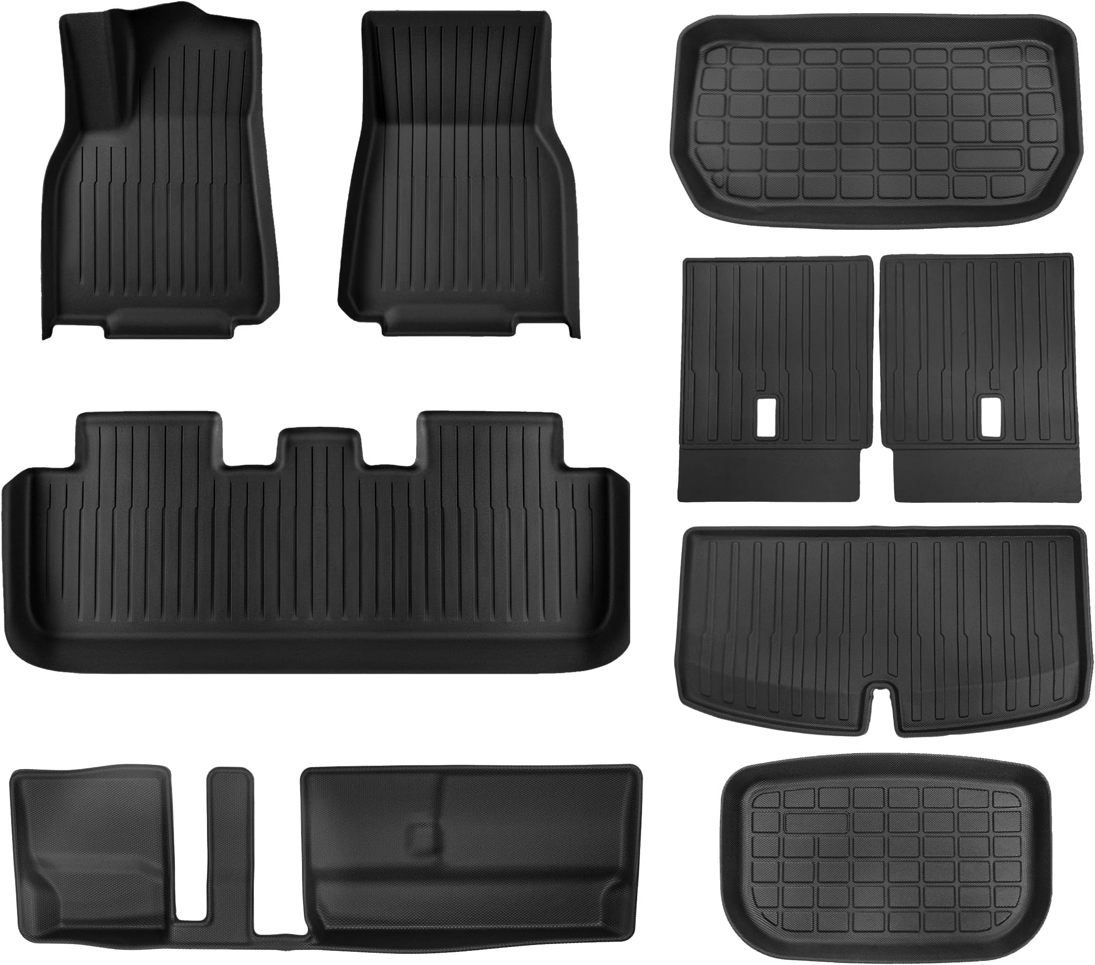 Amazon.com: SUPER LINER Floor Mats for Tesla Model Y 7 Seater 2020-2025 ...
