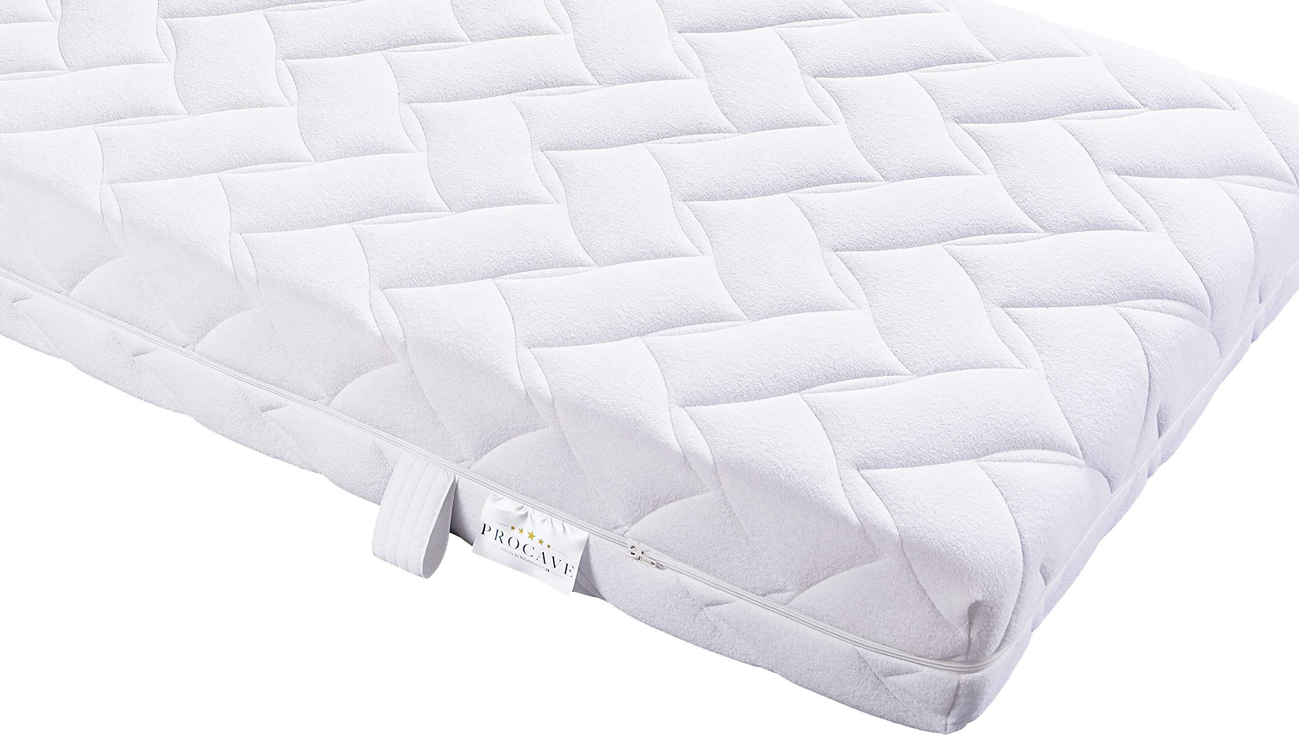 Amazon.de: PROCAVE Frottee Matratzenbezug versteppt, mit 4-Seiten ...