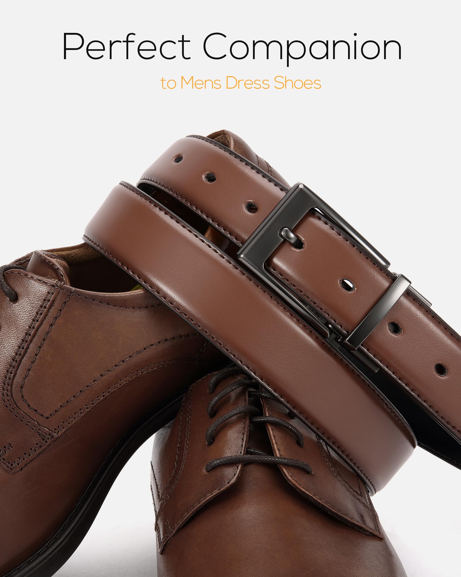 Snapklik.com : CHAOREN Mens Belts Leather 1 Pack - 1.25" Reversible Belts For Men For Dress ...