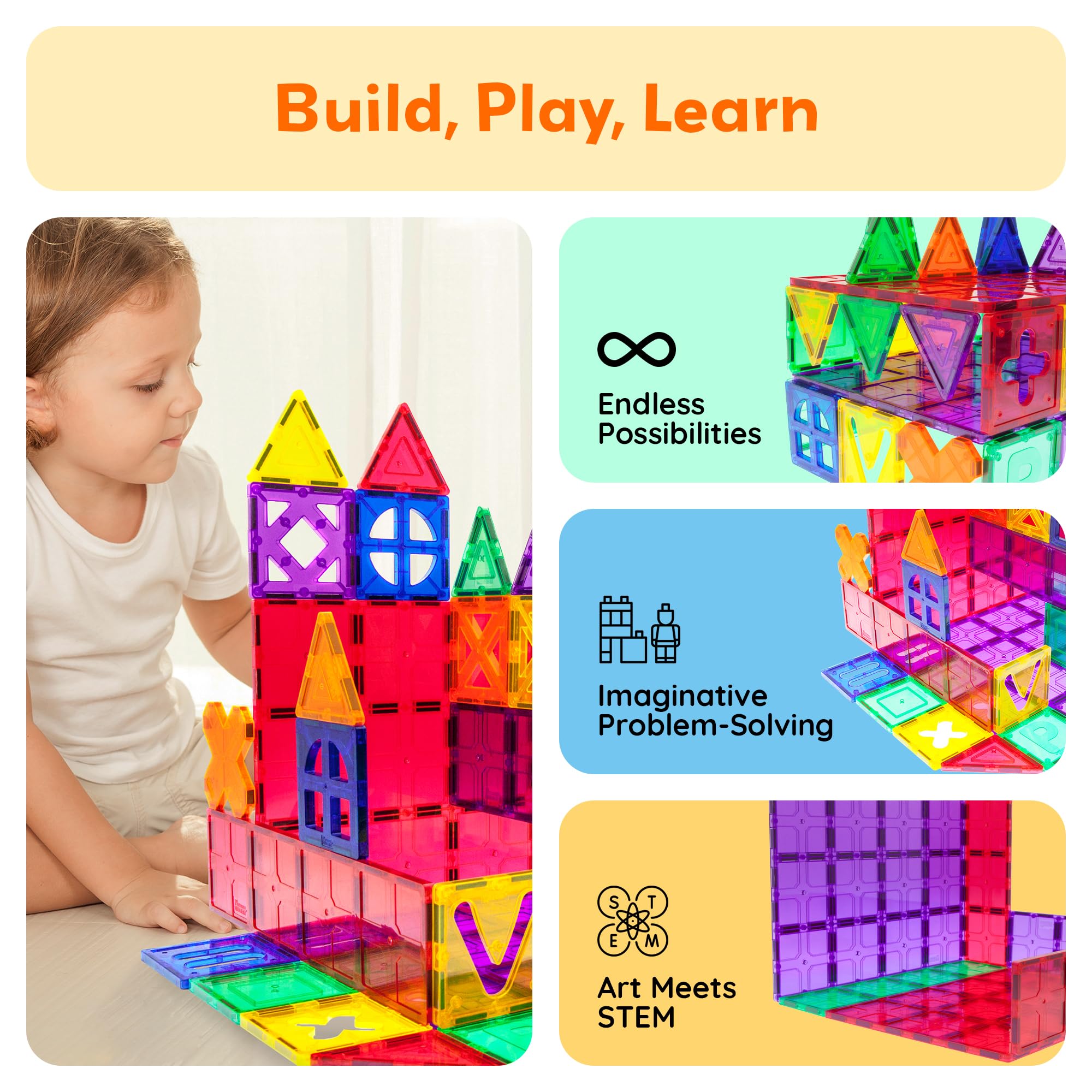 Snapklik.com : Large Stabilizer Building Block Base Magnetic Building ...