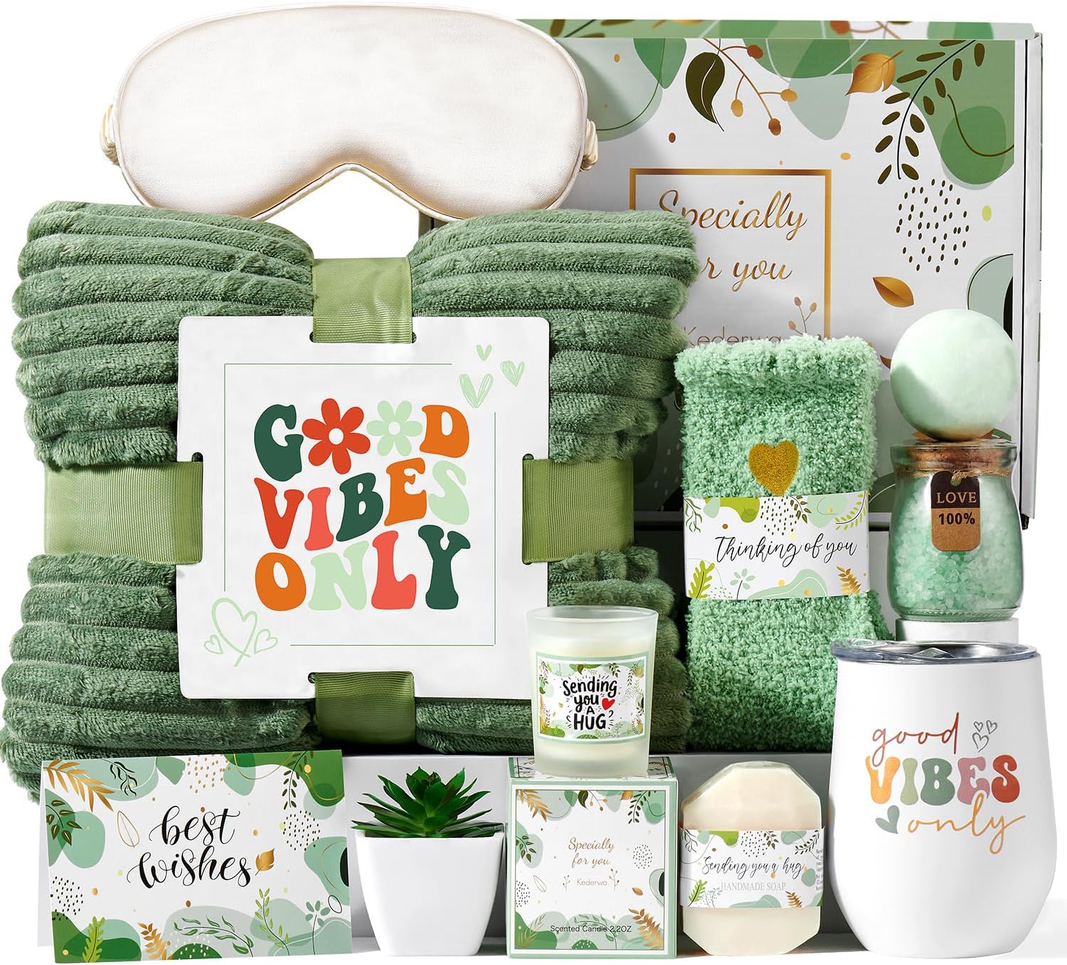 Amazon.com: Self Care Gift Basket for Women & Teen Girls – Gratitude ...