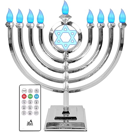 Amazon.com: Rite Lite Blue Plastic Electric LED Low Voltage Chanukah ...