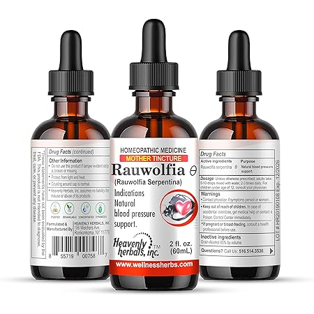 Amazon.com: Rauwolfia Drops - Rauvolfia Serpentina Extract ...