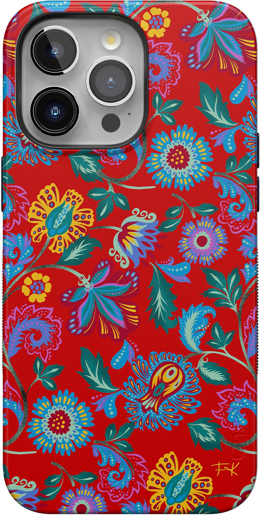 Amazon.com: Casely iPhone 15 Pro Case | Painted Flowers | Frida Kahlo Floral Girly | Bold Case ...