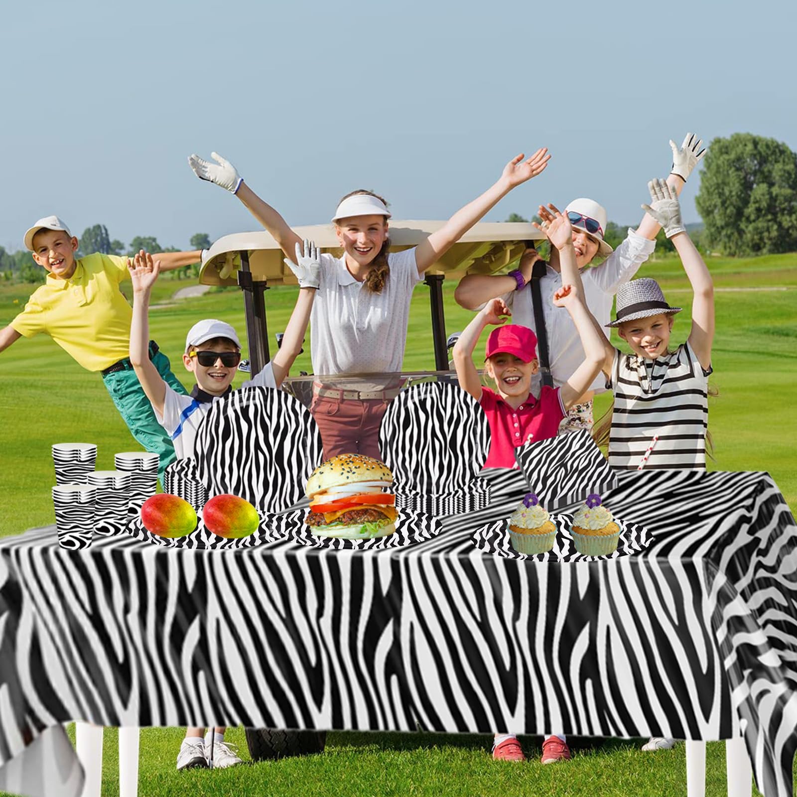 Zebra Print Party Table Ideas Animal Print Backyard Safari First