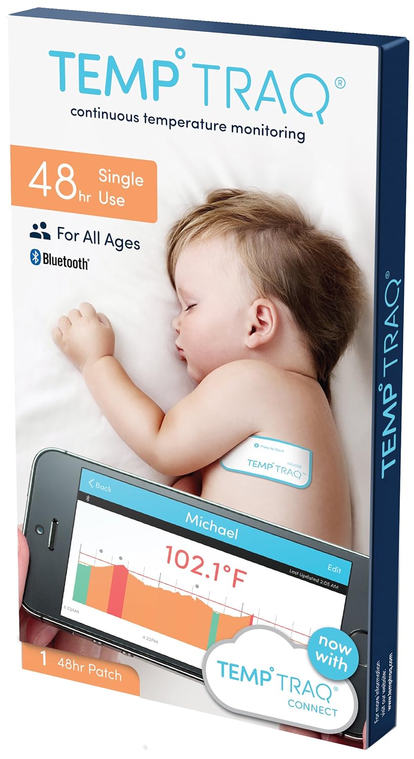 TempTraq 48-Hour Intelligent Baby Fever Monitor with Wireless Alerts ...