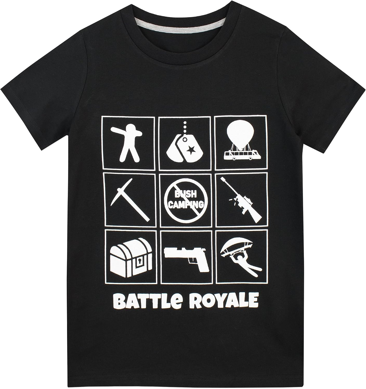 Amazon.com: Battle Royale Boys' Gaming T-Shirt Size 8 Black: Clothing ...