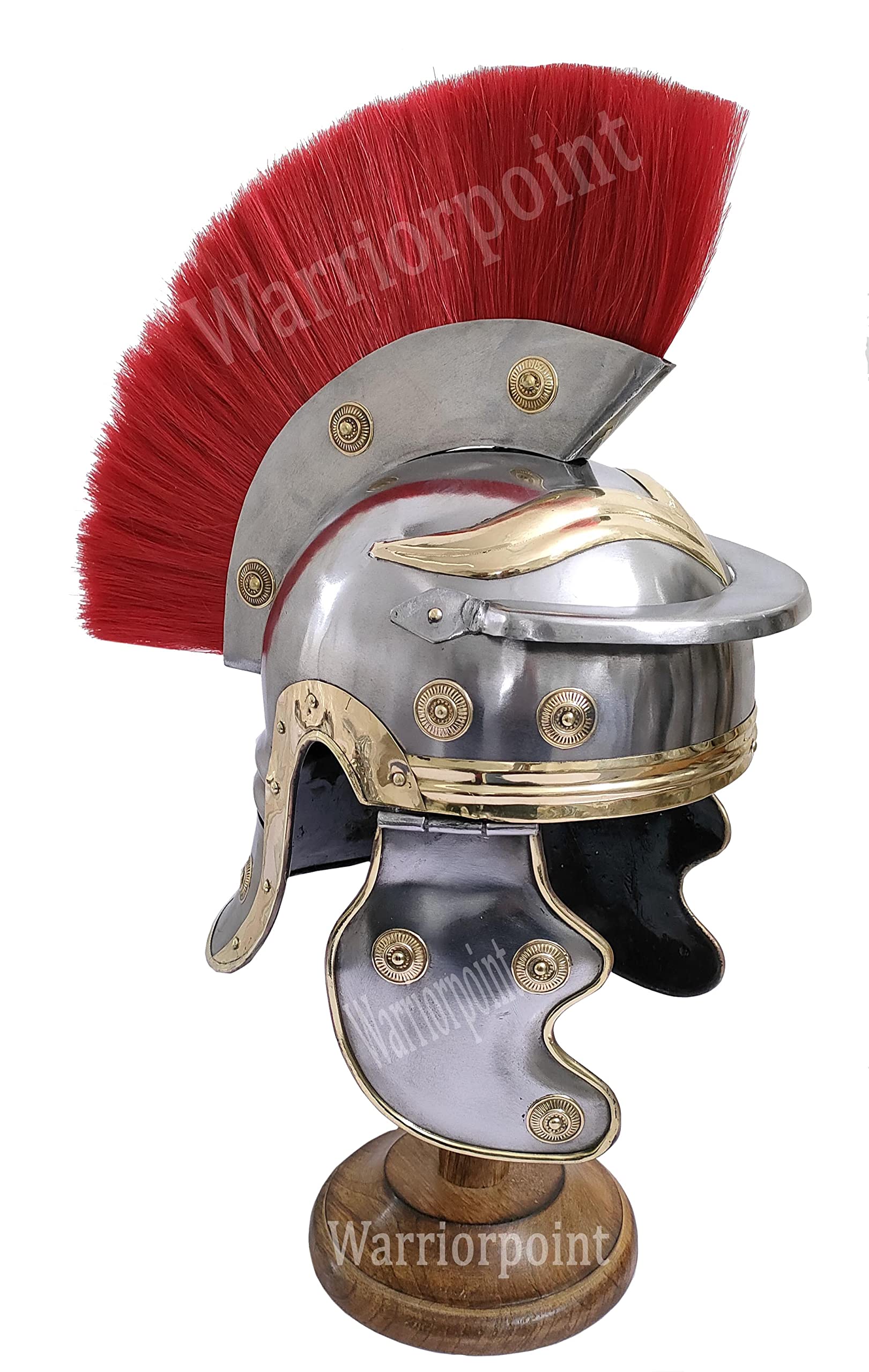 Amazon.com: Centurion Roman Red Plume Armor Medieval Metal Replica ...