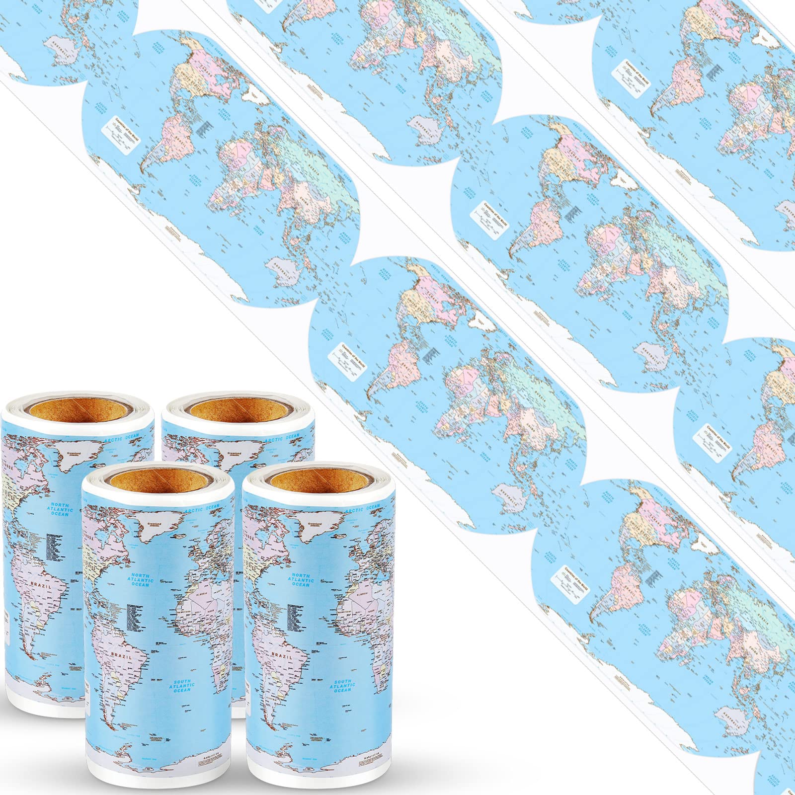 4 Pcs Travel The Map Globes Die Cut Border Trim | Desertcart Kenya