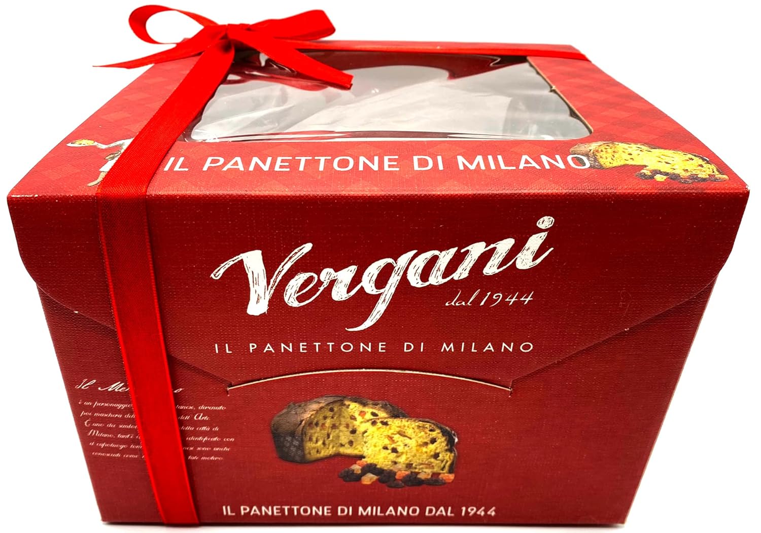 Amazon.com: Vergani Italian Gourmet Milanese Panettone, Traditional ...