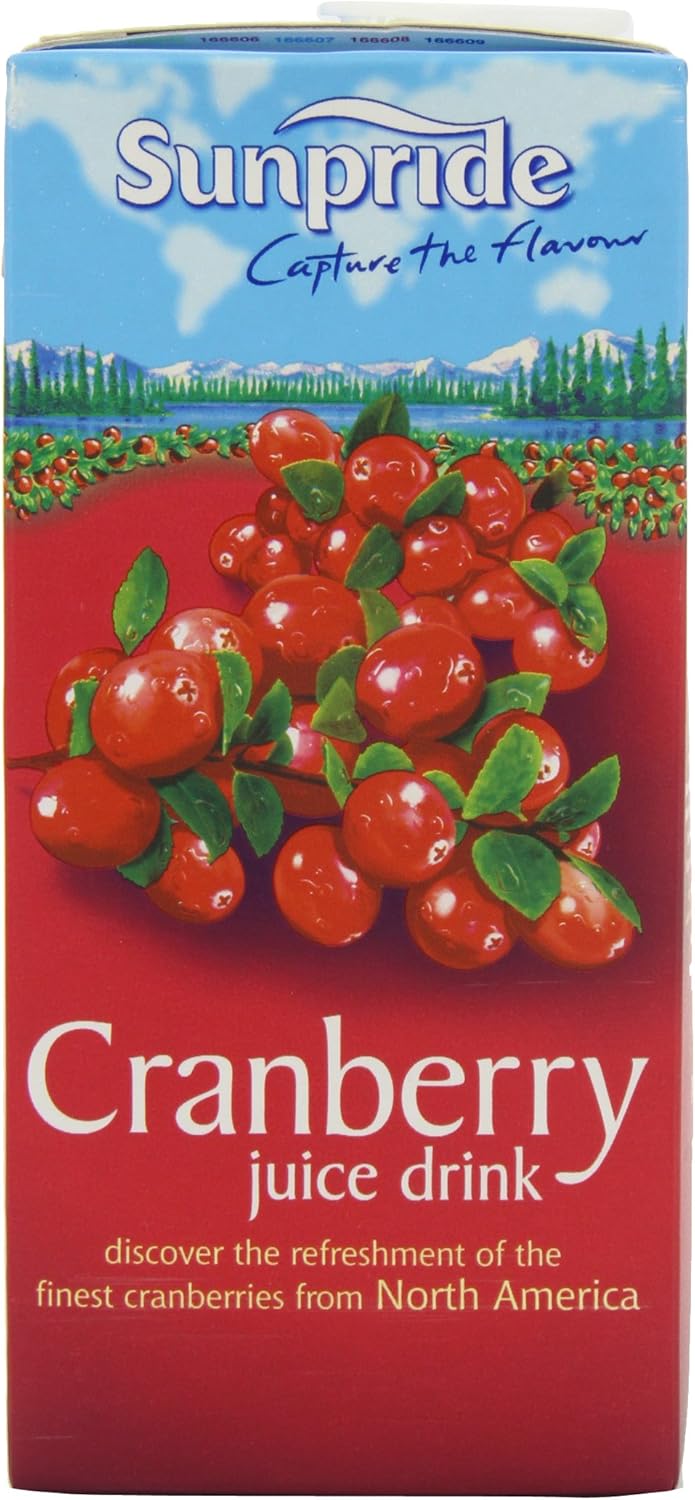 Sunpride Cranberry Juice Drink 1 Litre (Pack of 12) : Amazon.co.uk: Grocery