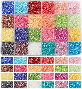 Amazon.com: Mesen 24 Colors Crushed Glass for Resin Art, Small Broken ...