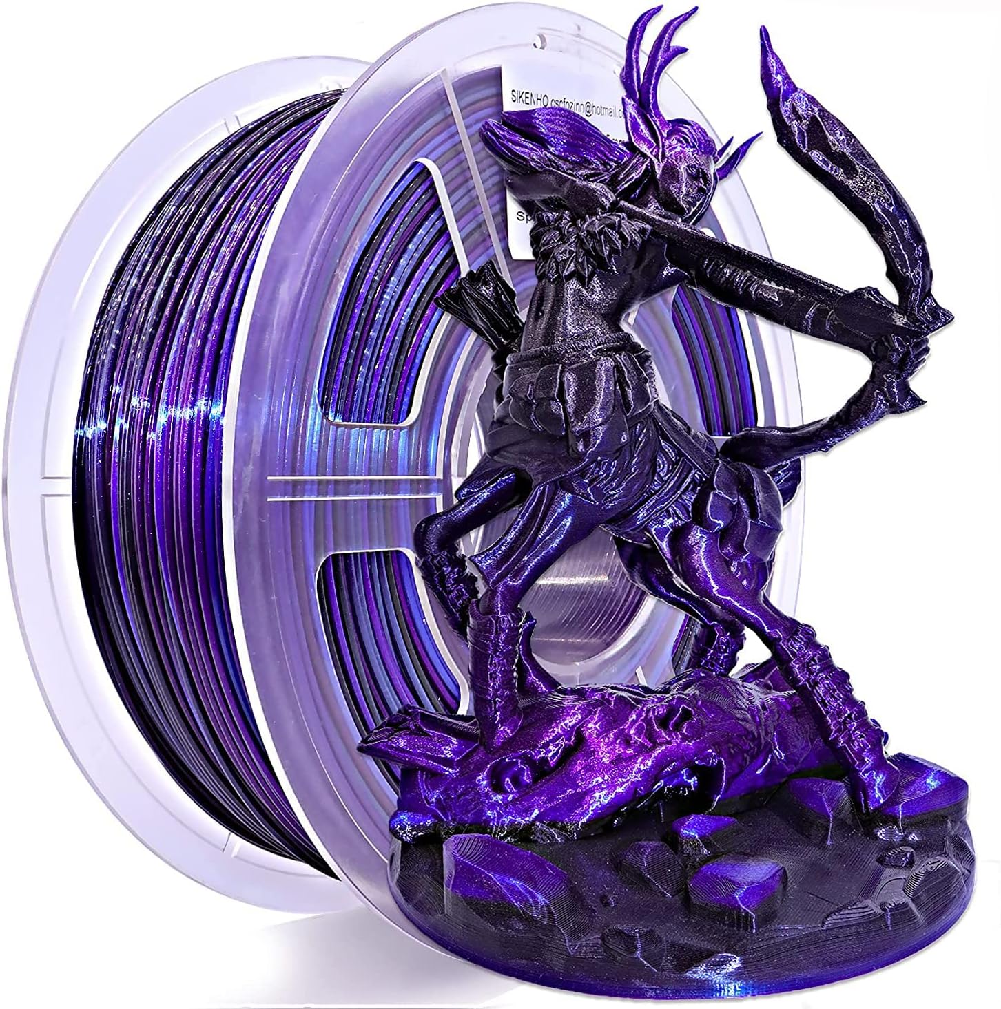 Buy SIKENHO 3d Printer Filament 1.75 PLA Filament, Shiny Purple PLA ...
