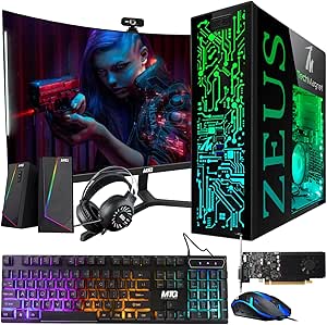 Amazon.com: TechMagnet Gaming Desktop PC, Intel i5 6th Gen, Zeus Pro 6, GT 1030 2GB DDR5, 16GB ...
