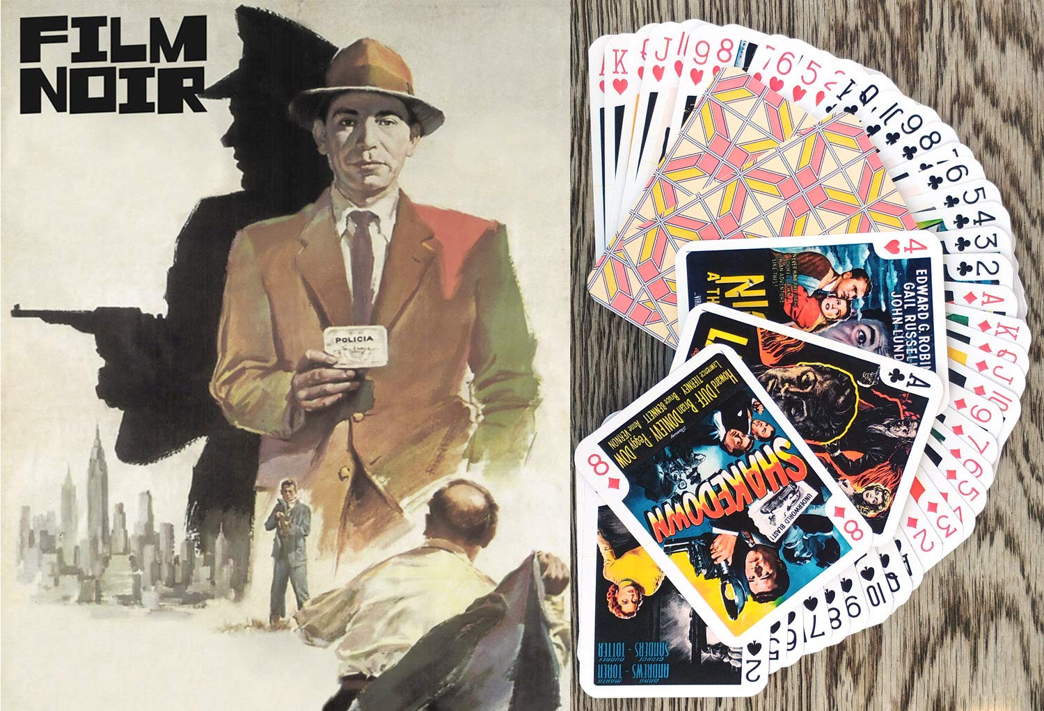 Amazon.com: FLONZGIFT Film Noir Playing Cards (Poker Deck 54 Cards All ...