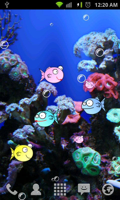 Live Screensaver Fish Bowl Water, World, Earth, Fish, Goldfish,