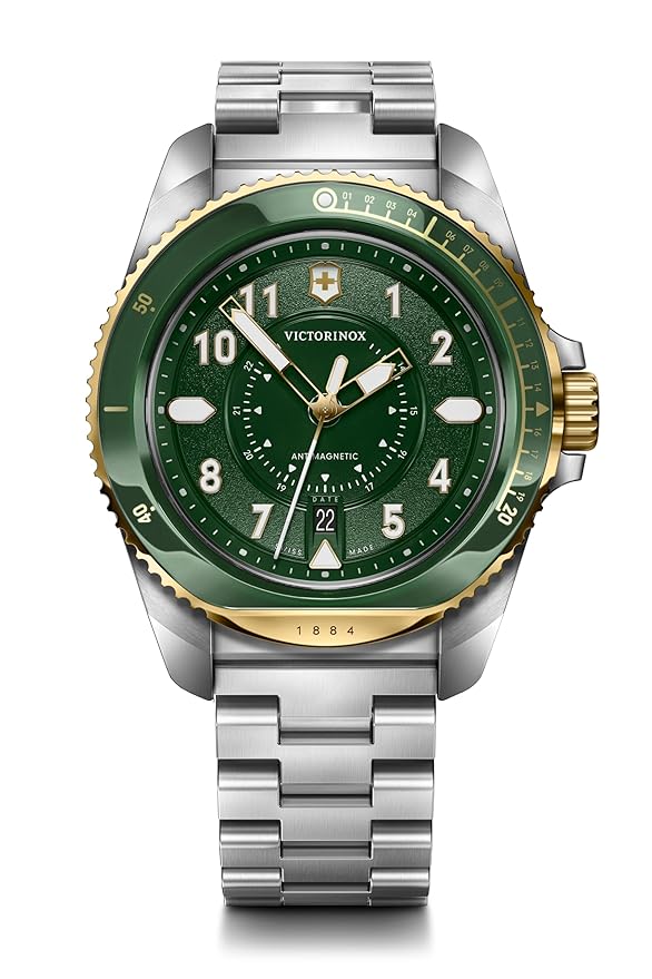 Buy Victorinox Journey 1884, Swiss Made Men's Analog Watch, Green Dial ...
