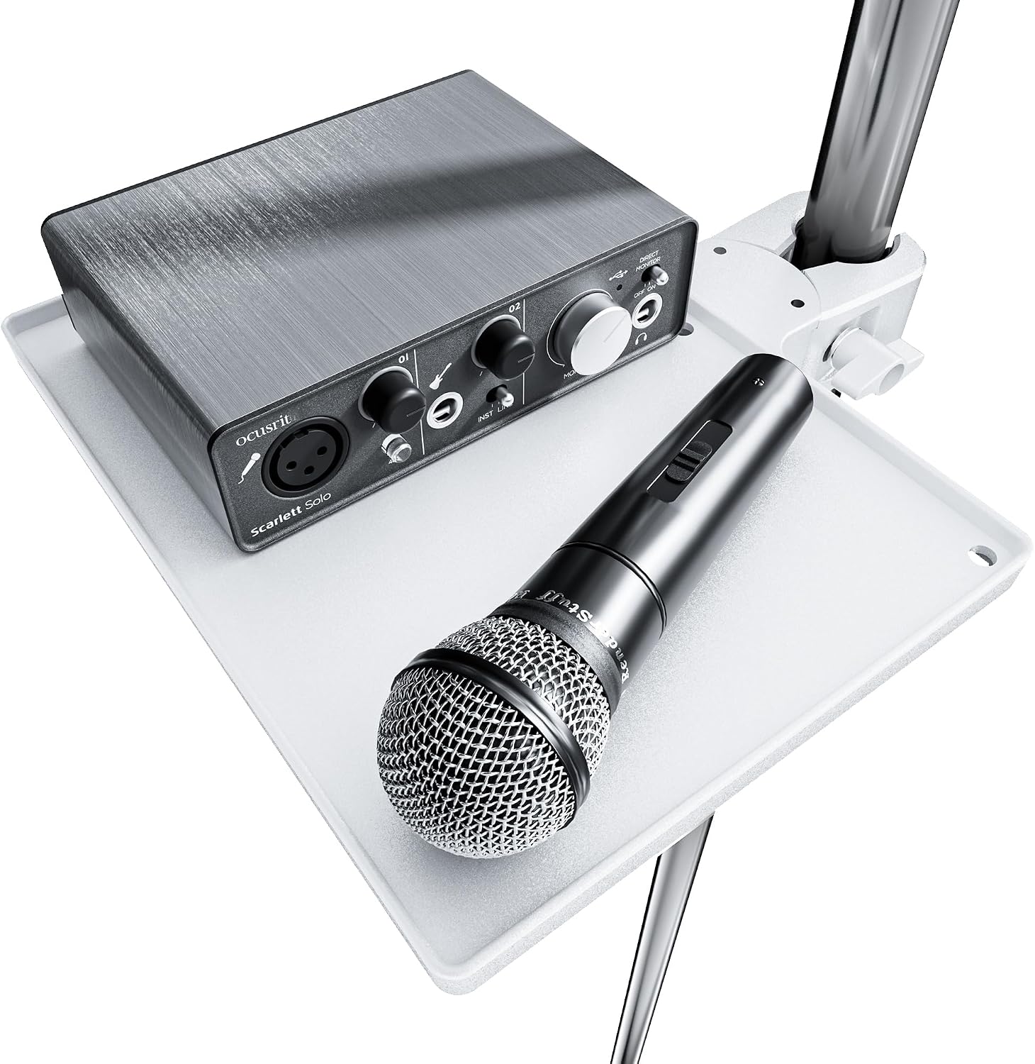 Amazon.com: Microphone Stand Plastic Tray, Mic Stand Clamp-On Rack Tray ...