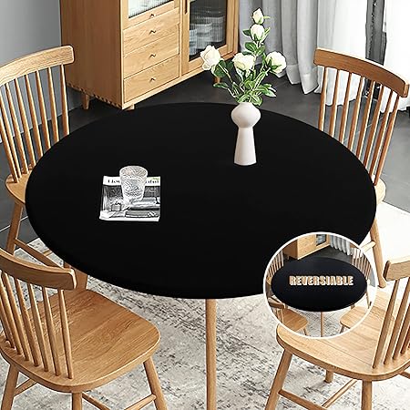 Amazon.com: Tegeme 2 Pcs Felt Card Table Game Cover Round Tablecloth ...