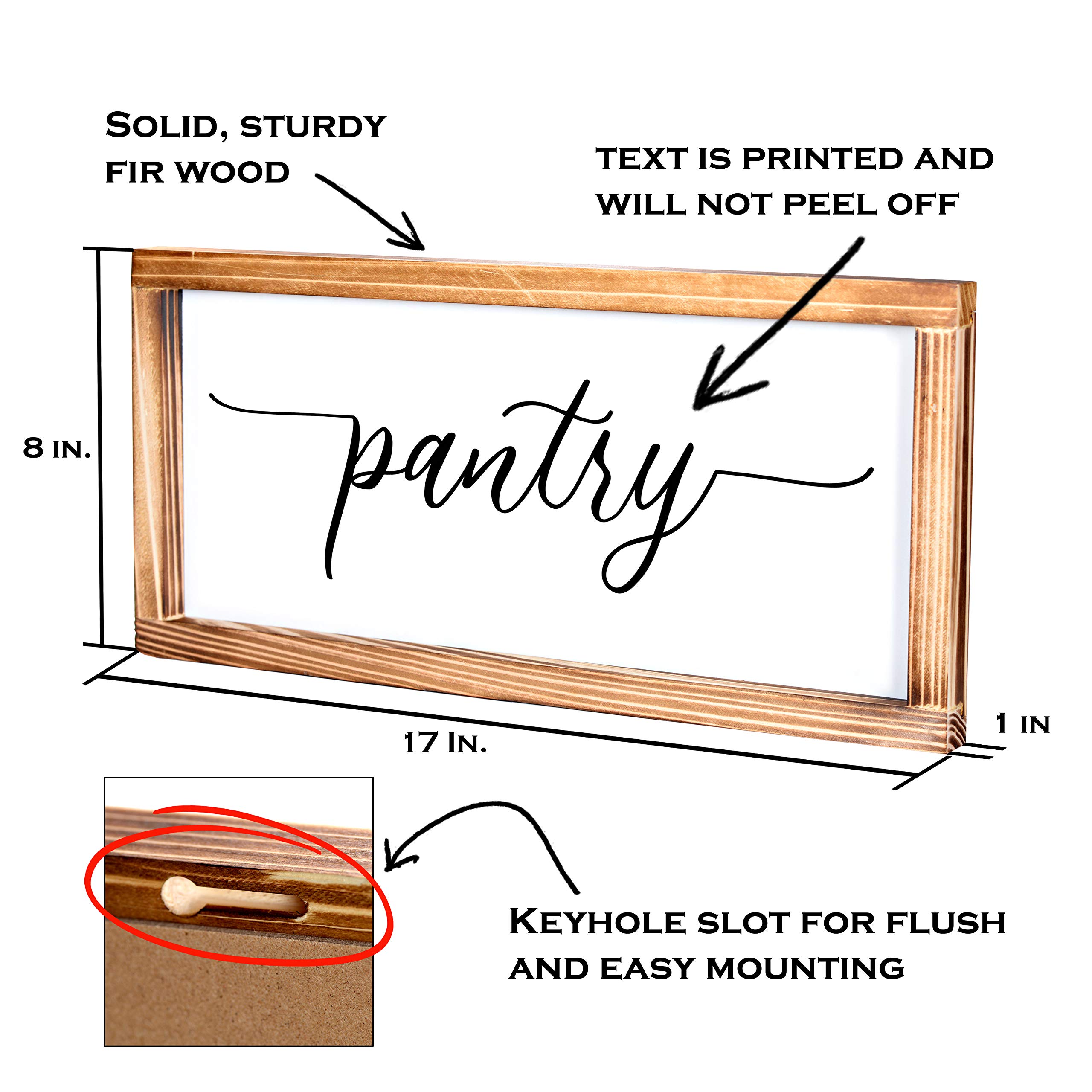 Pantry Signs For Kitchen 8x17 Inch, Rustic Pantry Sign Decor, Farmhouse ...