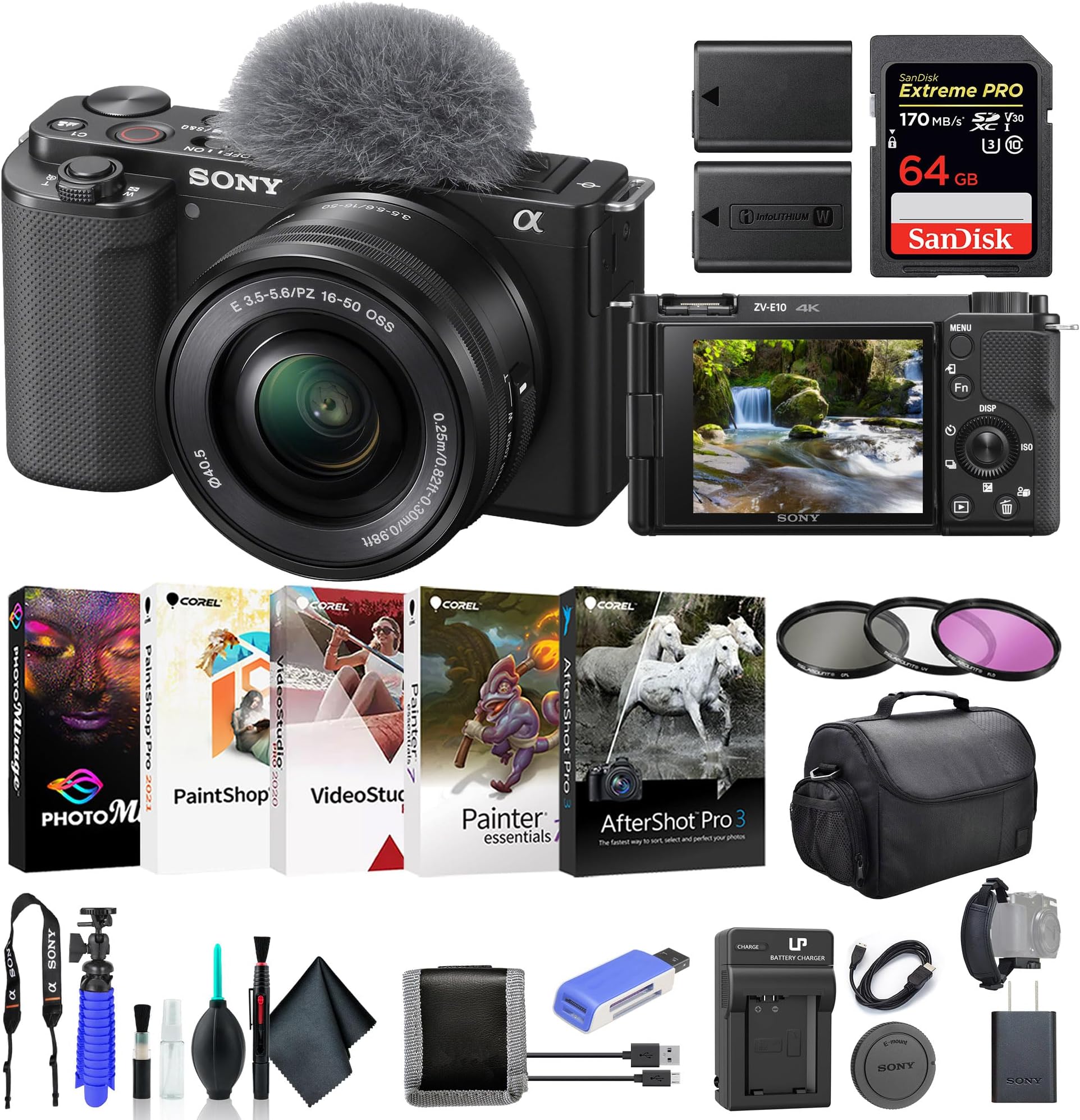 Amazon.com : Sony ZV-E10 Mirrorless Camera with 16-50mm Lens Black ...