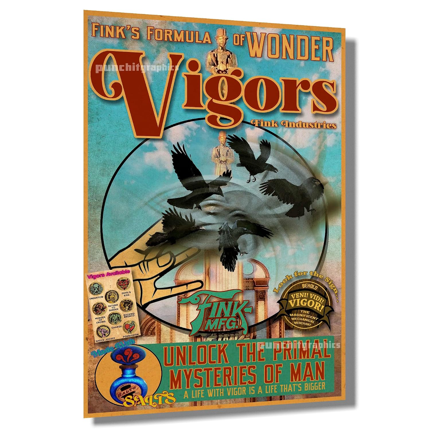 Amazon.com: Bioshock Infinite Vigors Advertisement Poster Rapture ...