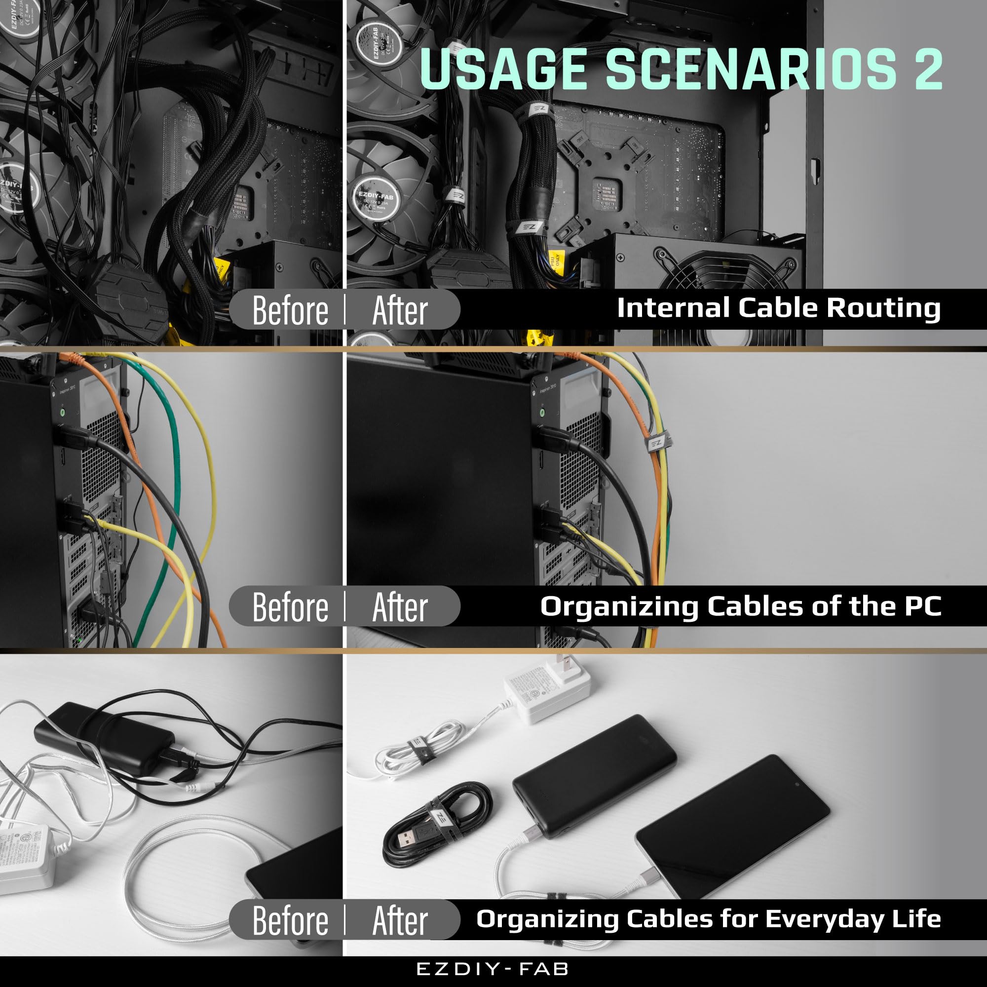 Snapklik.com : ARGB Reusable Cable Tie, Secure ARGB/RGB Connector Cable ...