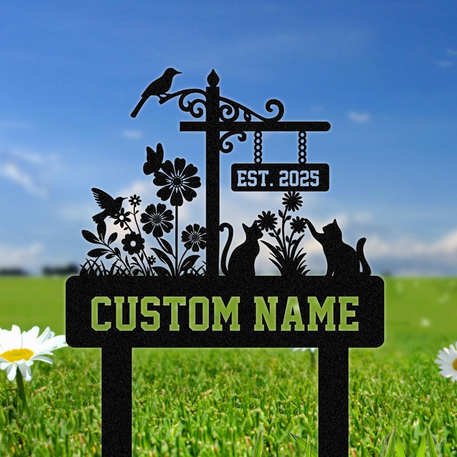 Duckbe Personalized Metal Garden Signs, Custom Signs Outdoor Metal ...