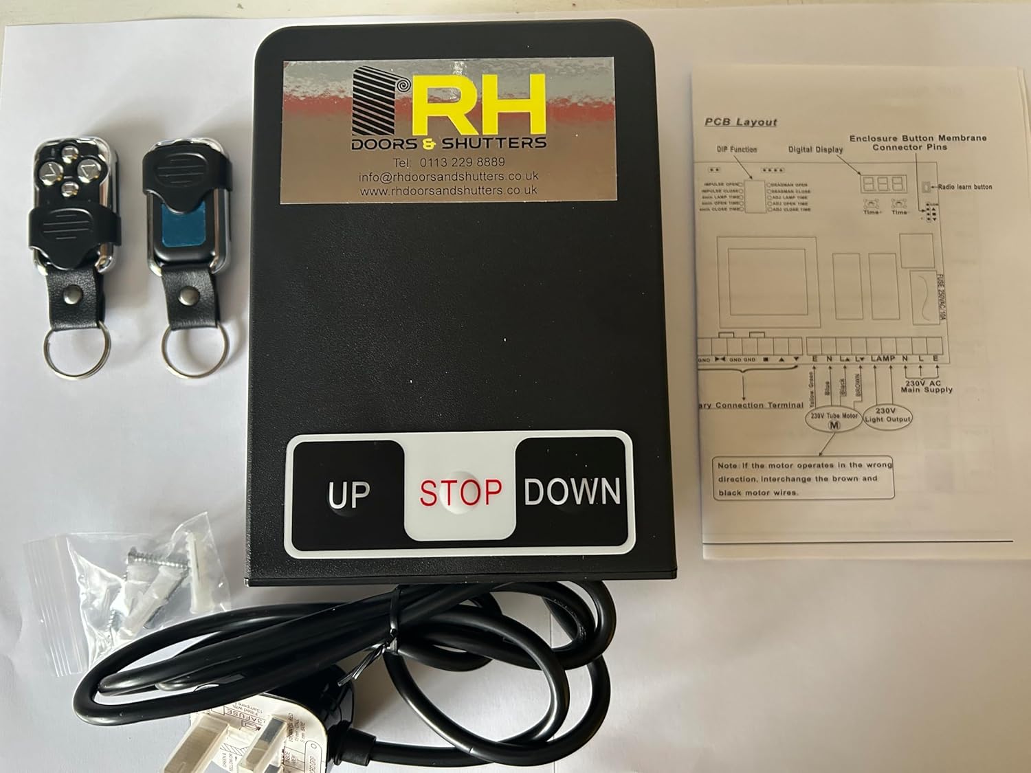 Garage Roller Shutter Door Replacement Remote Control Receive and fobs ...