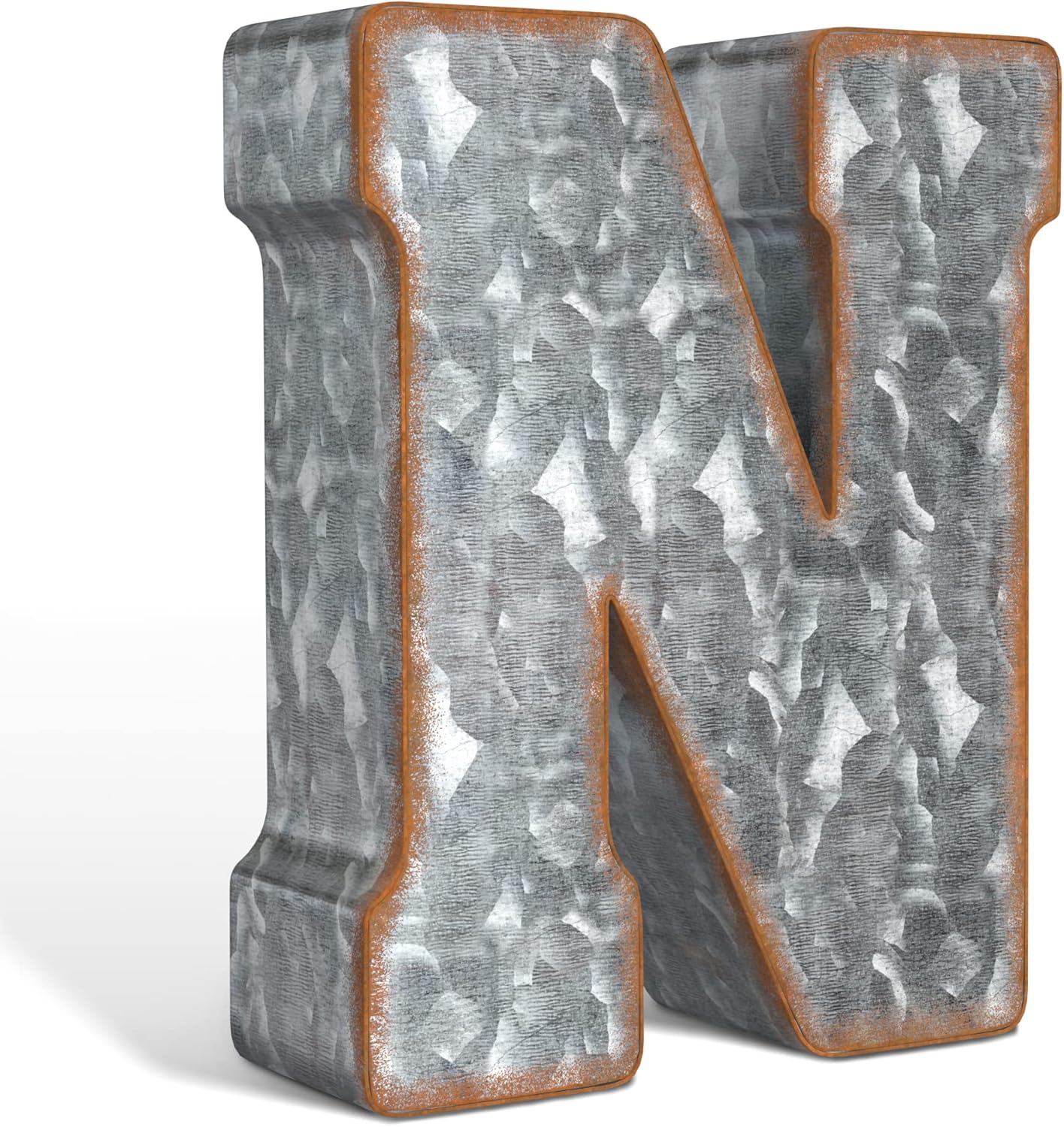 Amazon.com: CraftyCrocodile 7" Galvanized Metal Letters for Wall Decor ...