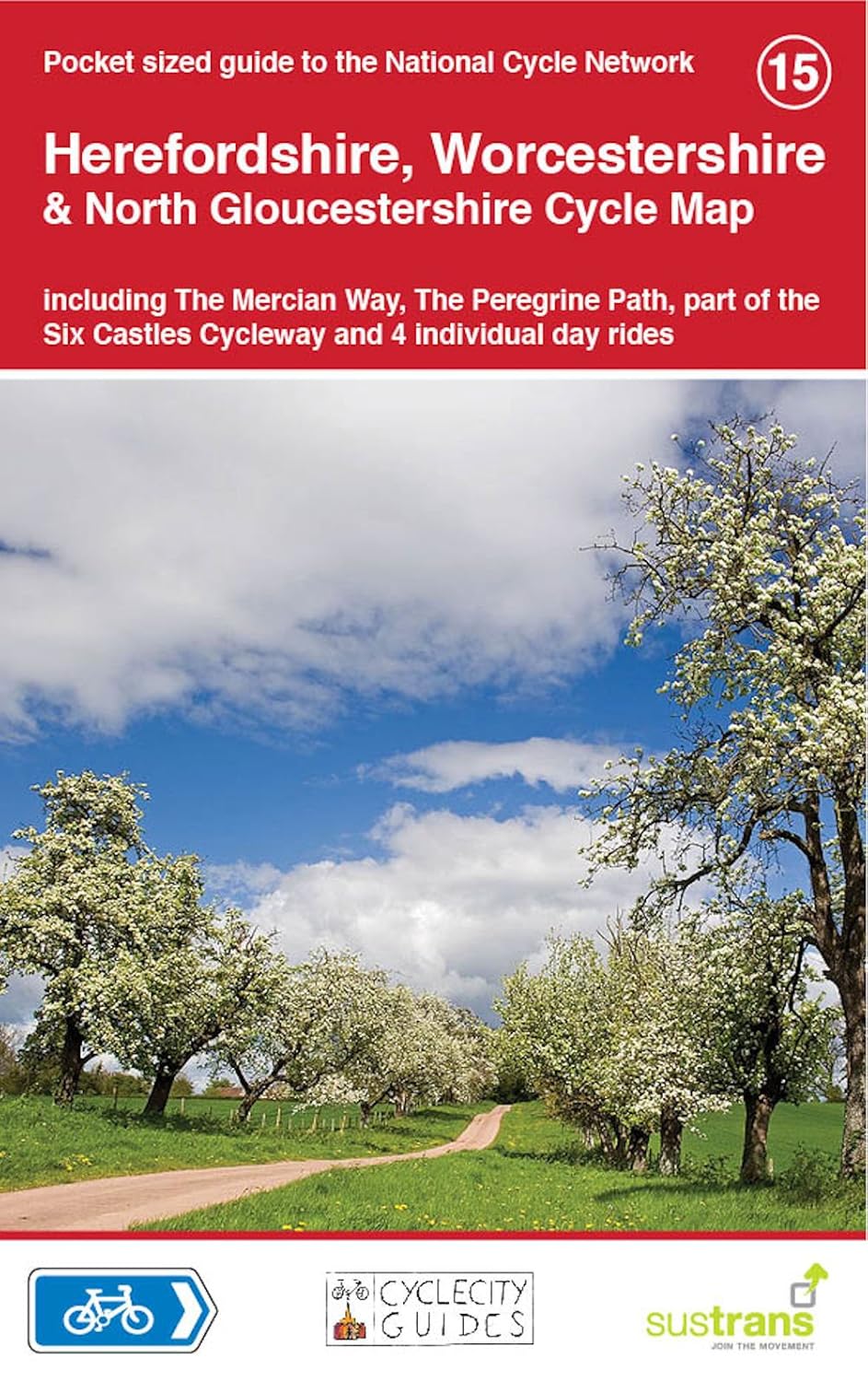 Herefordshire, Worcestershire & North Gloucestershire Cycle Map ...