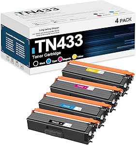 Amazon.com: TN433 TN431 Toner Cartridge Black Cyan Magenta Yellow(5 Pack) - Compatible for ...