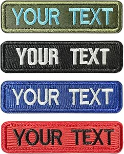 Amazon.com: 2PCS Custom Name Patch, Personalized Rocker Patch, Embroidered Patches for Rider ...
