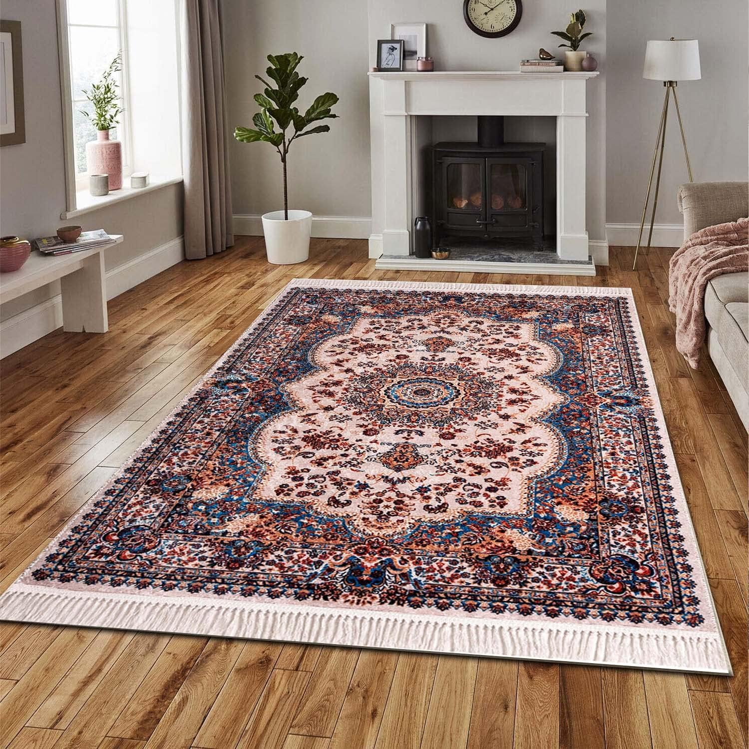 Indoor Area Rug Jute Backed Rugs For Bedroom Living Dining Room