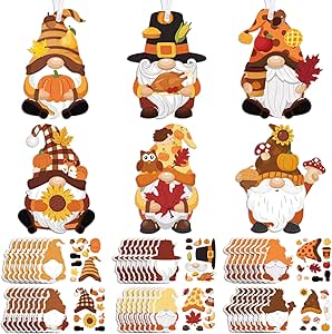 Amazon.com: Containlol 48 Packs Fall Craft Kits for Kids DIY Autumn ...