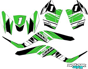 Amazon.com: Kalair GFX Graphics Kit for Kawasaki KFX 50 (2009+) Blazing ...