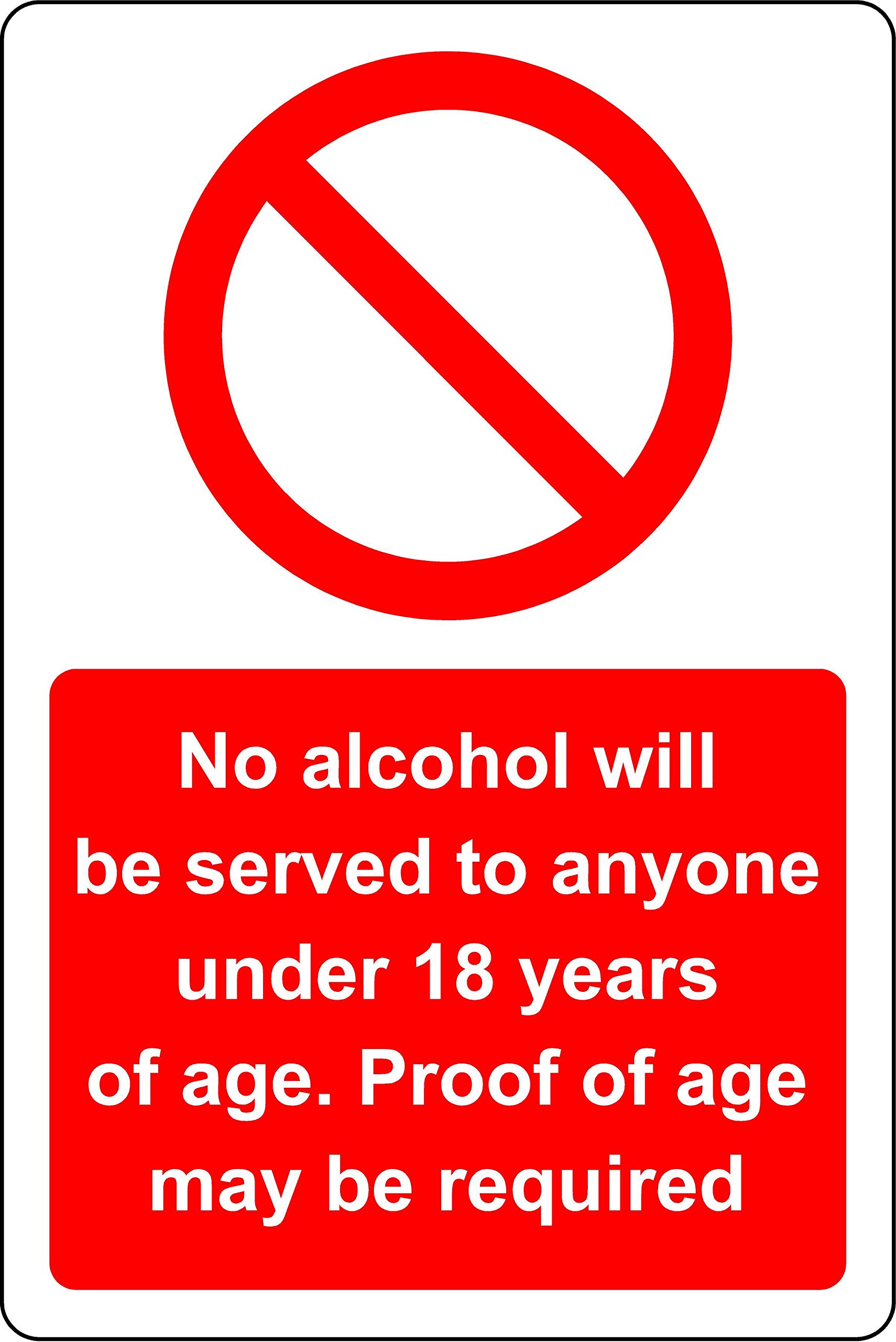 No alcohol will be served to anyone under the age of 18 ...