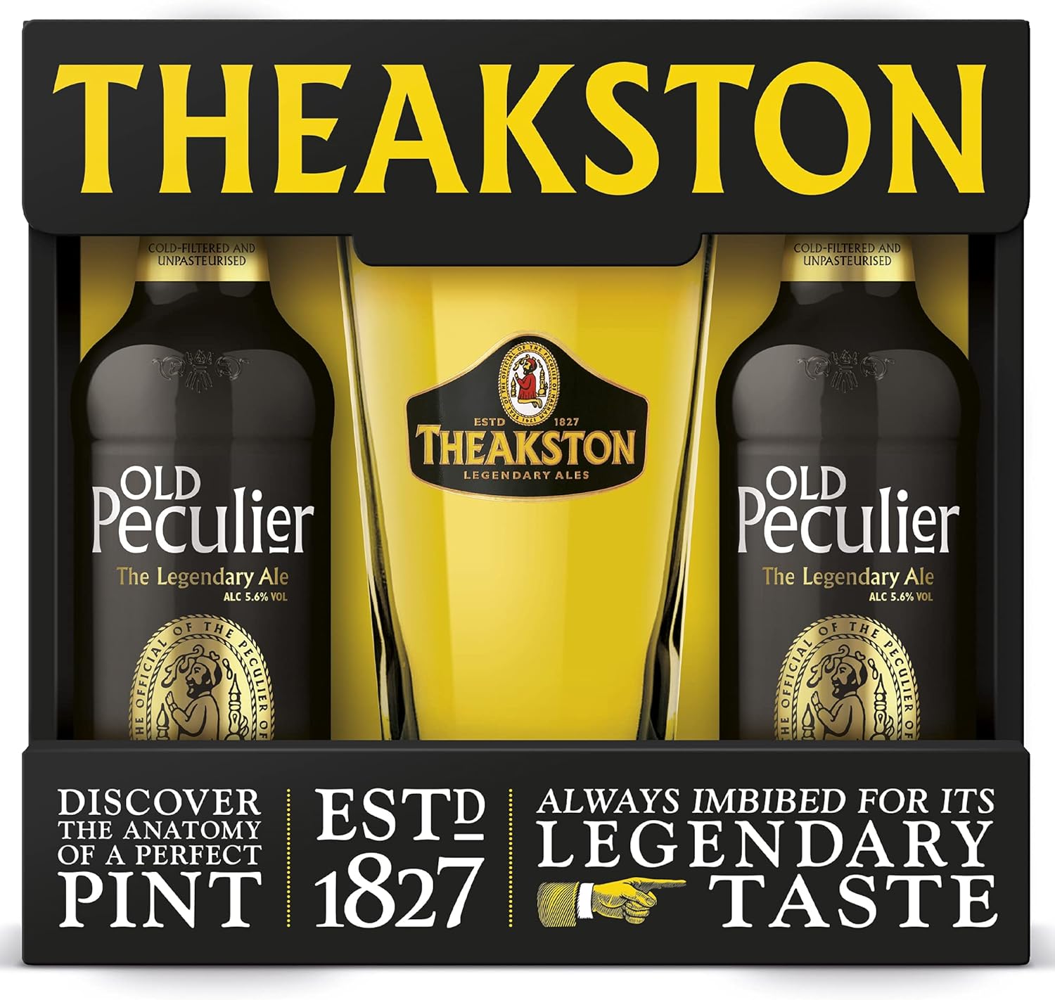 Theakston British Beer & Craft Ale Old Peculier Tasting Gift Set - 2 x ...