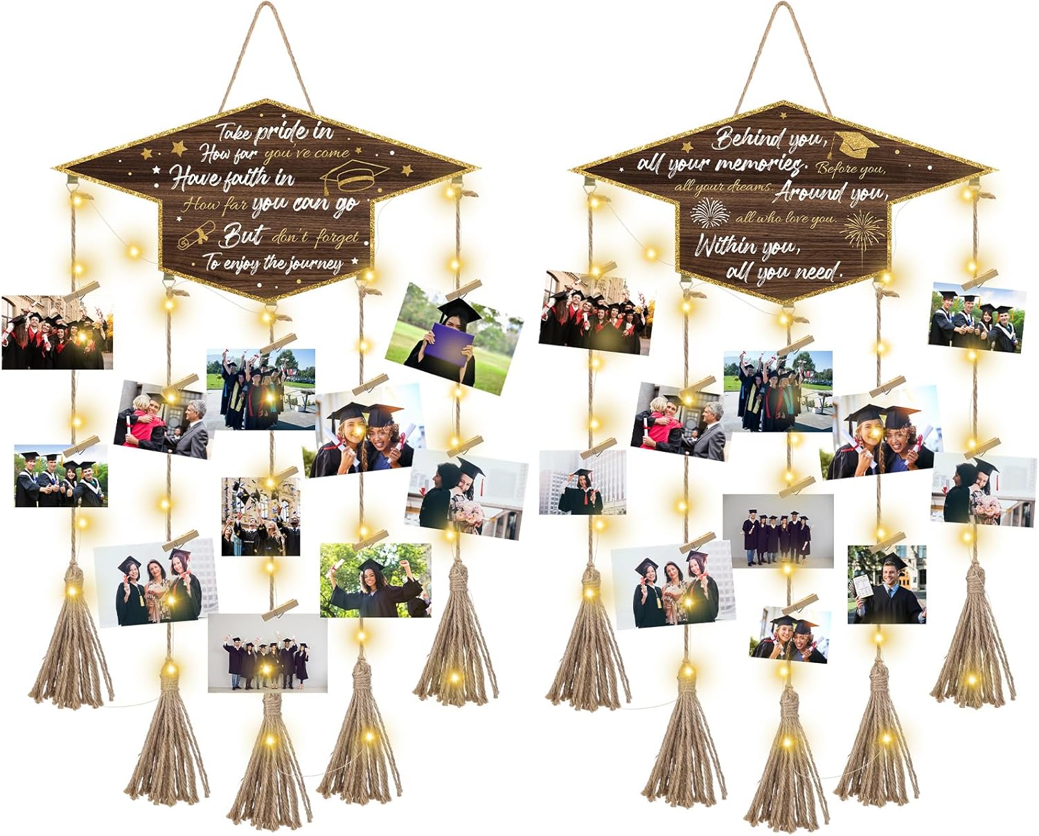 Amazon.com: Vercraft 2 Sets 2025 Graduation Gifts for Her Him Hanging ...