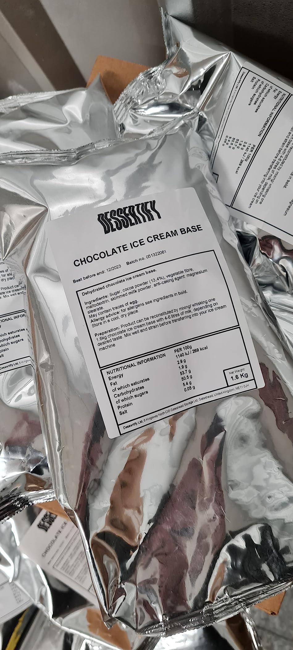 Chocolate Ice Cream Powder Mix 1.6Kg - Luxury Soft Serve - Superior ...